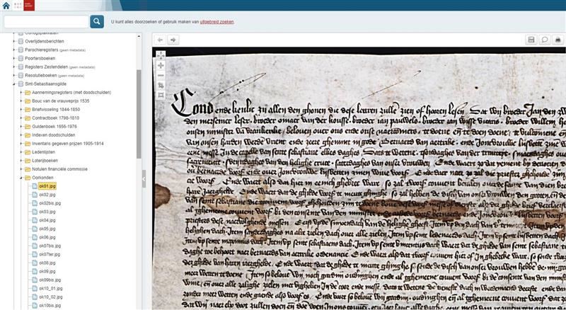 Archief Sint-Sebastiaansgilde online raadpleegbaar